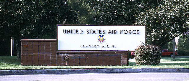 Main-Gate of Langley AFB