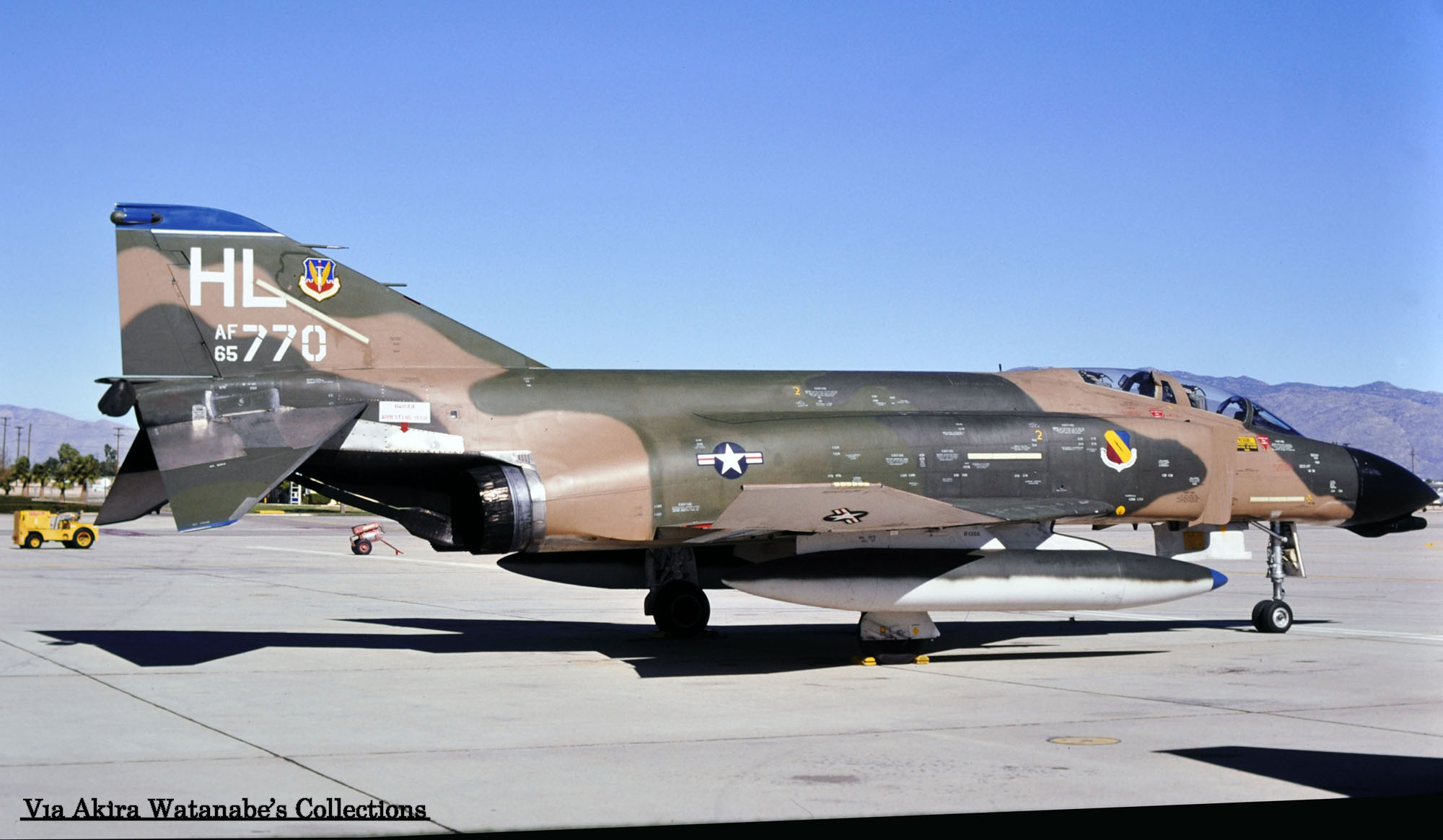 ↑ 1975年5月に撮影された35th TFWのF-4C 65-0752。フィンチップは赤は、当時431st TFTS所属機と思われる。
